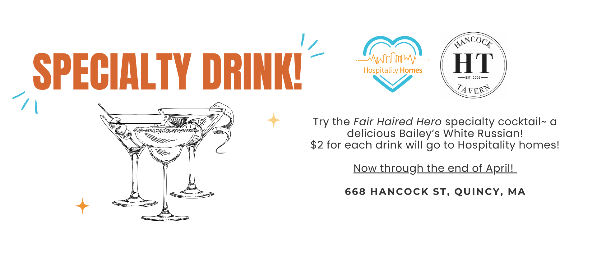 Hancock Tavern Charity Cocktail – Hospitality Homes